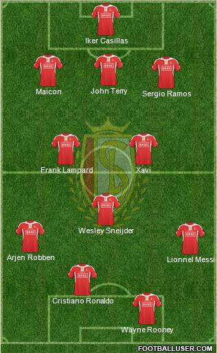 R Standard de Liège (Belgium) Football Formation